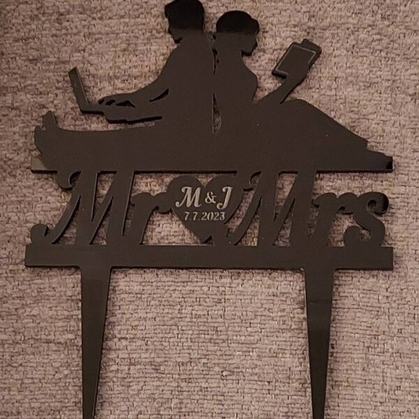 Book Lover and Computer Programmer Wedding Cake Topper,computer Game Book Cake Topper Wedding ...