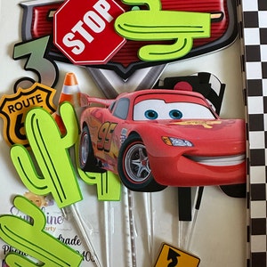 Cars Cake Topper, Custom Cake Topper, Personalized Cars Cake Topper ...