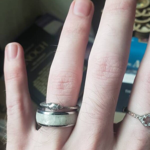 Luna Moth Ring, Sterling Bug Ring for Women, Unisex Moth Jewelry, 925 ...