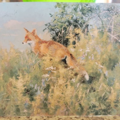 Little Fox Fox Art Print Cottagecore Art Print Cottage Art Print Spring ...