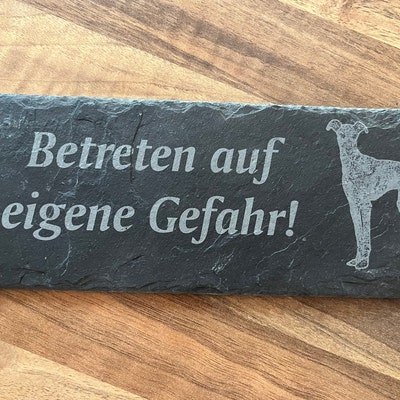Weatherproof Door Sign galgo With Wish Text / Name - Etsy