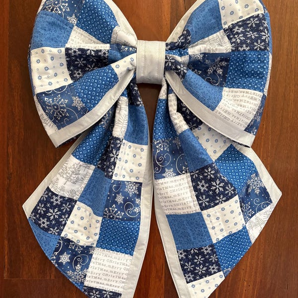 Large Patchwork Quilted Bow Sewing Pattern PDF – Beginner Friendly ...