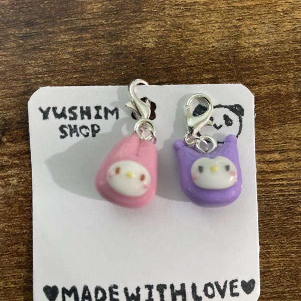 Mini Character Charm || Handmade Polymer Clay Keychain - Etsy