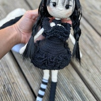 Wednesday Addams Party Dress Body Pattern Pdf TUTORİAL ENGLİSH & SPA ...