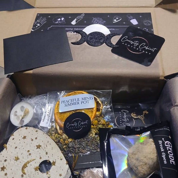 Large Witchcraft Mystery Box Gift Set - Surprise Witchcraft DIY Occult ...