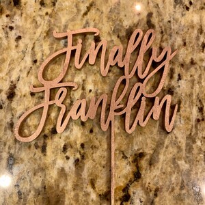 Personalized Cake Topper Custom Text Cake Topper - Etsy