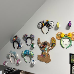 Decorated Mickey Ear Wall Displays 5 10 or 20 Packs - Etsy