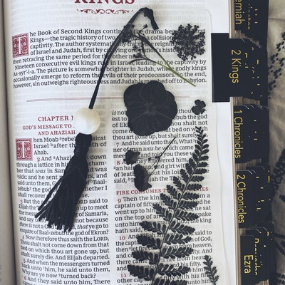 Laminated Bloody Acrylic Paint Bookmark Customizable Red and Black ...