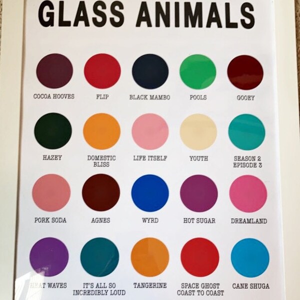 TWICE Singles Color Palette Print | Twice Music Print | Minimalist Wall ...