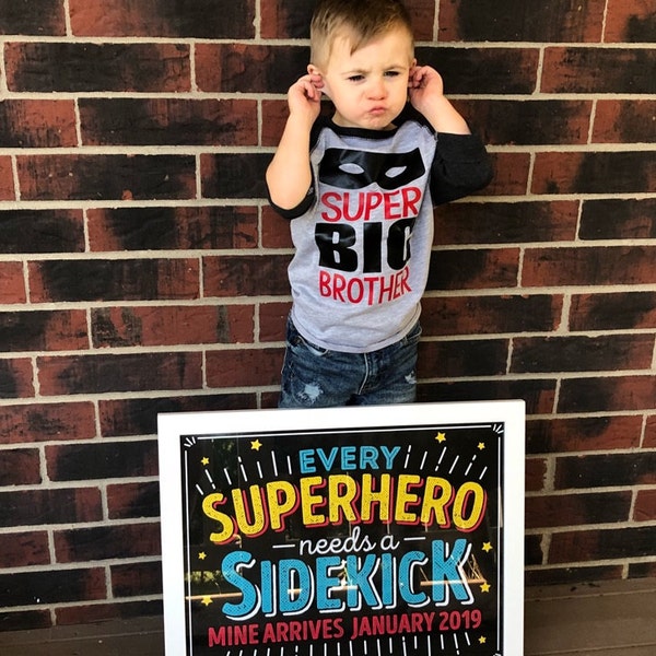 Super Big Brother Shirt, Superhero Big Brother Announcement Shirt, Big ...