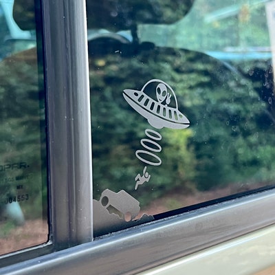 Jeeper Windshield Decal Alien Abduction/ufo Jeeper Sticker /wrangler ...