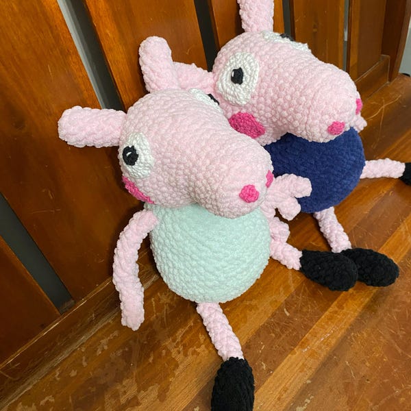 Peppa Pig, Wellies and Teddy Bear Crochet Pattern NOT A FINISHED TOY - Etsy