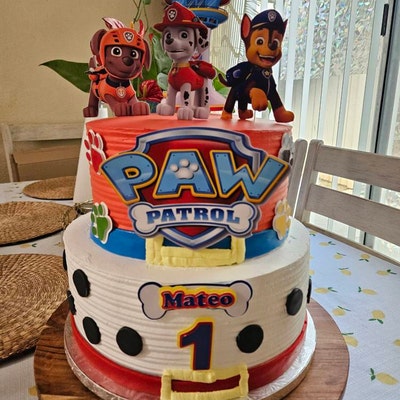 Cake Topper Pow Dogs Personalized - Etsy