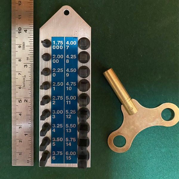 Clock Key Sizer Gauge Swiss Sizes A Handy Tool for Your Clock Projects ...