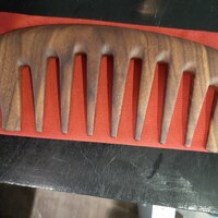 Witches Comb :) - Wide Tooth Curly Hair Walnut Comb - Handmade Comb ...