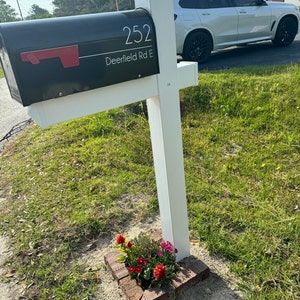 Modern Address Mailbox Decal Street Address Mailbox Address for Mailbox ...