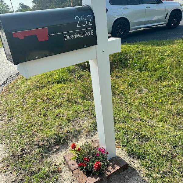 Modern Address Mailbox Decal | Street Address Mailbox | Address for ...