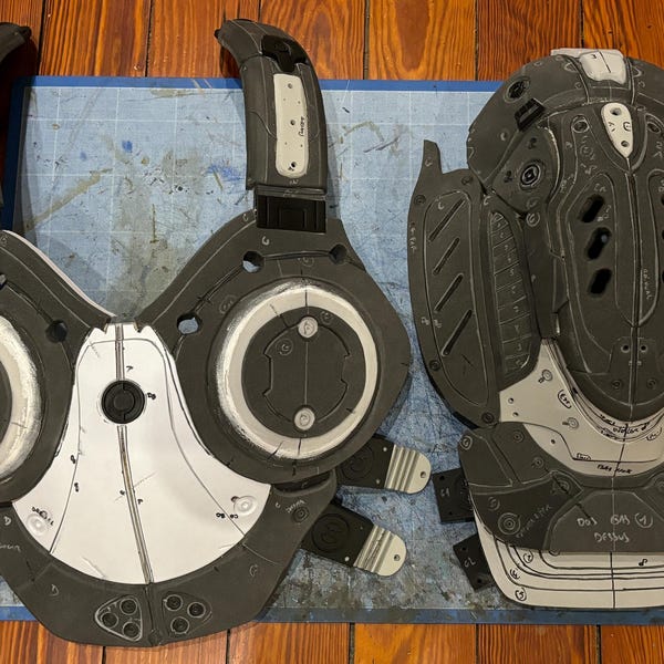 Helmet- Warlock. 'iron Hood' Template for EVA Foam Helmet .pdf File and ...