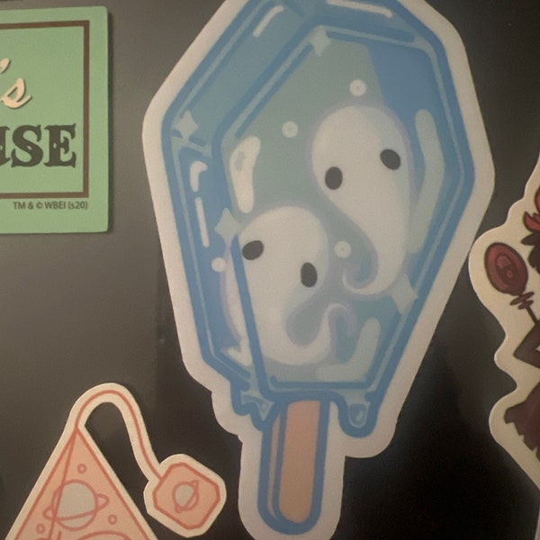 Pastel Spooky Popsicle Die Cut Stickers | Kawaii Sticker | Laptop ...