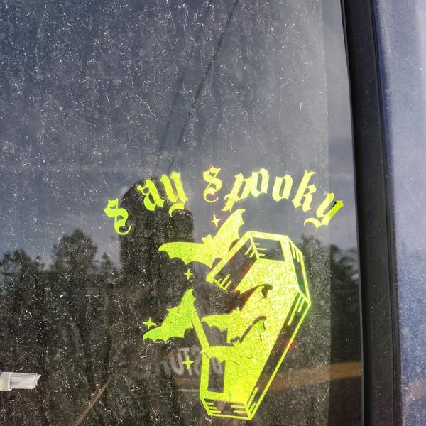Stay Spooky Decal | Goth Car Decal | Goth Car Accessories | Goth Car ...