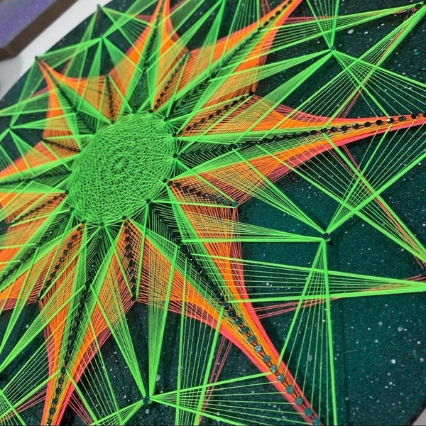 Wall Art String Art Mandala String Art Thread Art Meditation Art ...