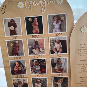 First Birthday Board First Year of Milestones First - Etsy Australia