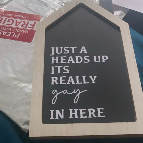 It's Really Gay in Here Sign | LGBTQ | Funny Gifts | LGBTQ Home Decor ...