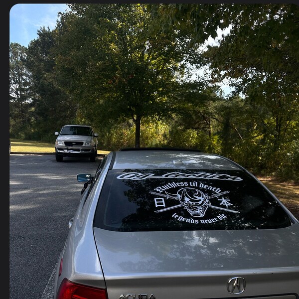 Ruthless Til Death Windshield Rear Window Decal Car Sticker Banner JDM ...