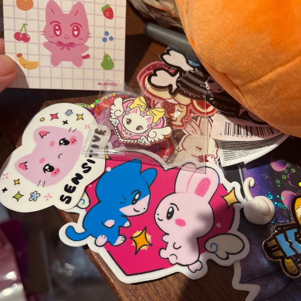 Cherry Kitty Kawaii Rose Gold Enamel Pin - Etsy