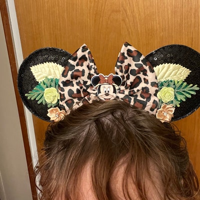 Safari Zoo Animal Kingdom Mouse Ears Headband Leopard Mouse Ears ...