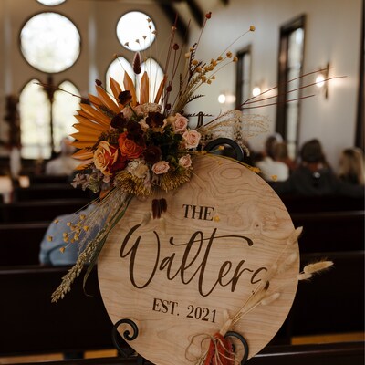 Round Wedding Welcome Sign Wedding Sign Neutral Wedding - Etsy