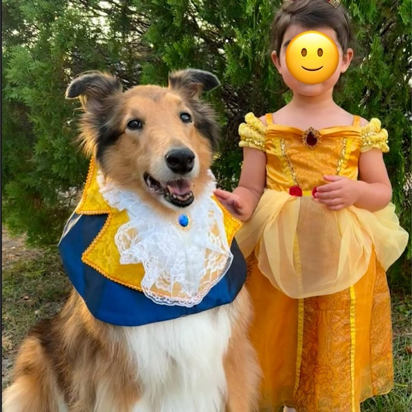 Customizable Dog Wedding Dress, Blue Floral Tulle Dress for Large Dogs ...