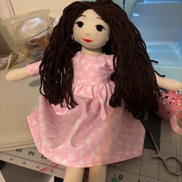 Basic Cloth Doll BODY PATTERN, Make the Perfect Gift for Your Rag Doll ...