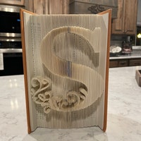 The Letter S Book Fold PATTERN, Cut and Fold Pattern, Birthdays ...