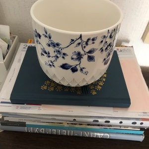 Modern Delft Blue Vase With Fun Bicycle Design - Etsy