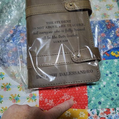 Personalized Leather Journal Prayer Journal Bible Study Journal Mens ...