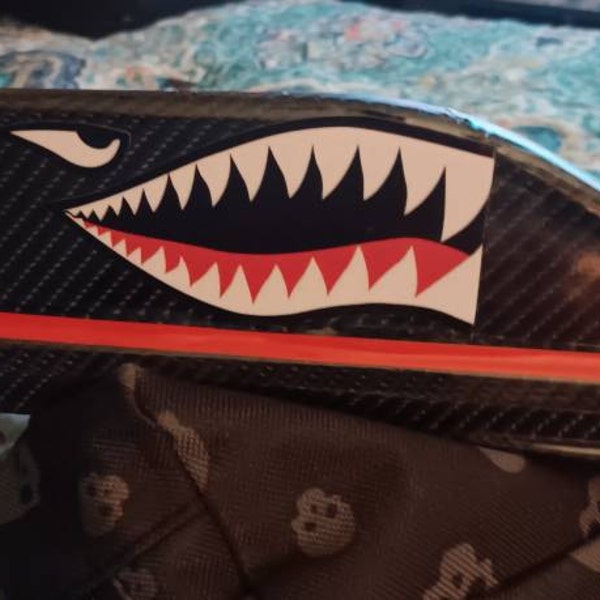 Shark Teeth / Shark Mouth Sticker Decal Set - Etsy