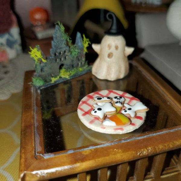 Dollhouse Halloween Miniatures, Mini Halloween Decorations, Mini ...