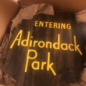 Entering Adirondack Park Sign - Etsy