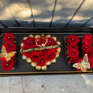 1125ARD Acrylic Red Photo Frame Flower Box - Etsy