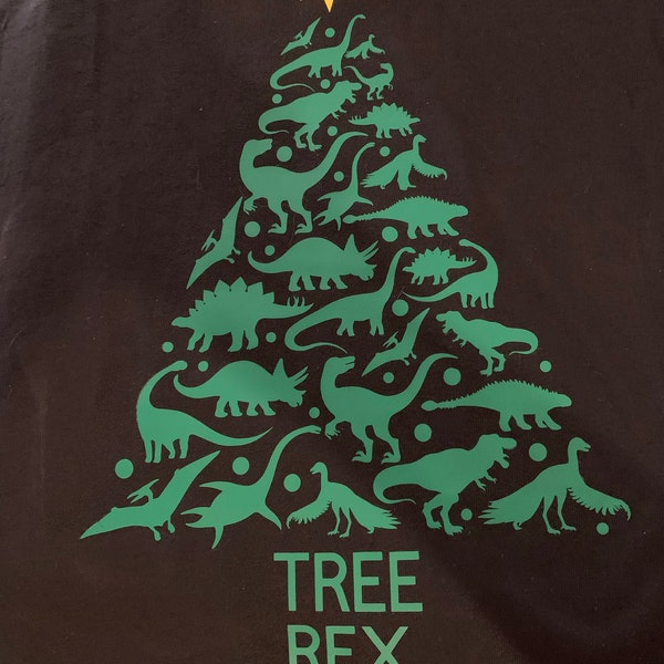 Christmas Tree Dinosaur SVG, Christmas Svg, Christmas Dinosaur Svg ...