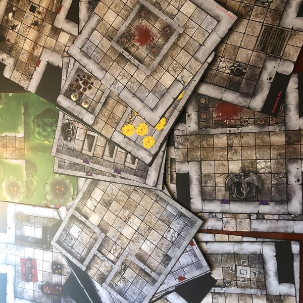 Town and City Terrain Tiles - Game Master Battle Map - Dungeon Master ...