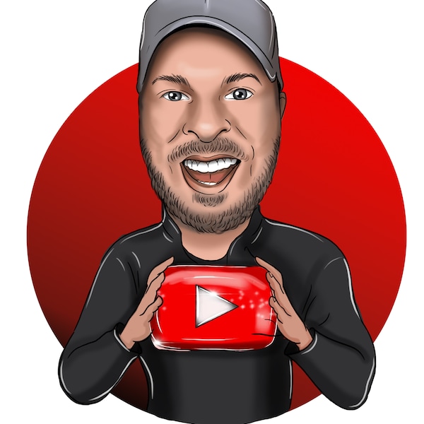 Vlogger Logo - Custom Portrait for Your Business Logo / Youtuber Logo ...