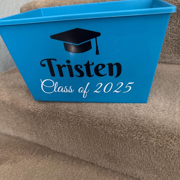 Custom Senior Baseball Basket - Graduation Baseball Senior Night Bucket ...