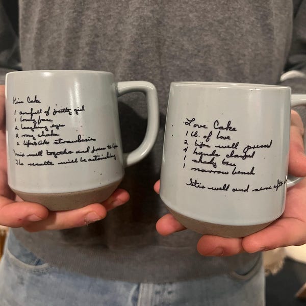 Custom Mug Actual Handwriting Ceramic Mug,personalized Mug Loved Ones ...
