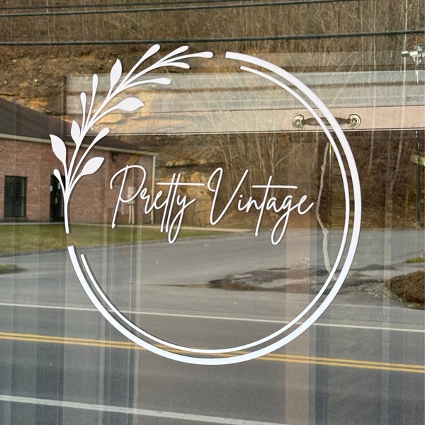 Business Window Decal Customizable #4 -your Company Name- Business ...