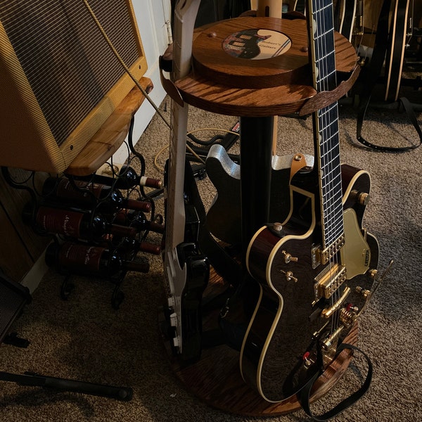 Golf Club, Putter Display Rack. ROTATING, 24 Club Oak Wood. Beautiful ...