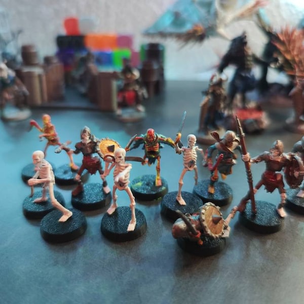 Goblin Chess Set 16 Pcs by tytantroll Miniatures Printed in Resin - Etsy UK