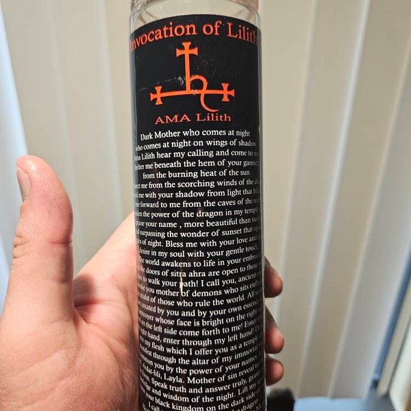 Lilith Invocation Candle - AMA LILITH (fixed) - Etsy