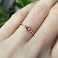 14K Gold Floating Diamond Ring, constellation Ring, Astrology Ring ...